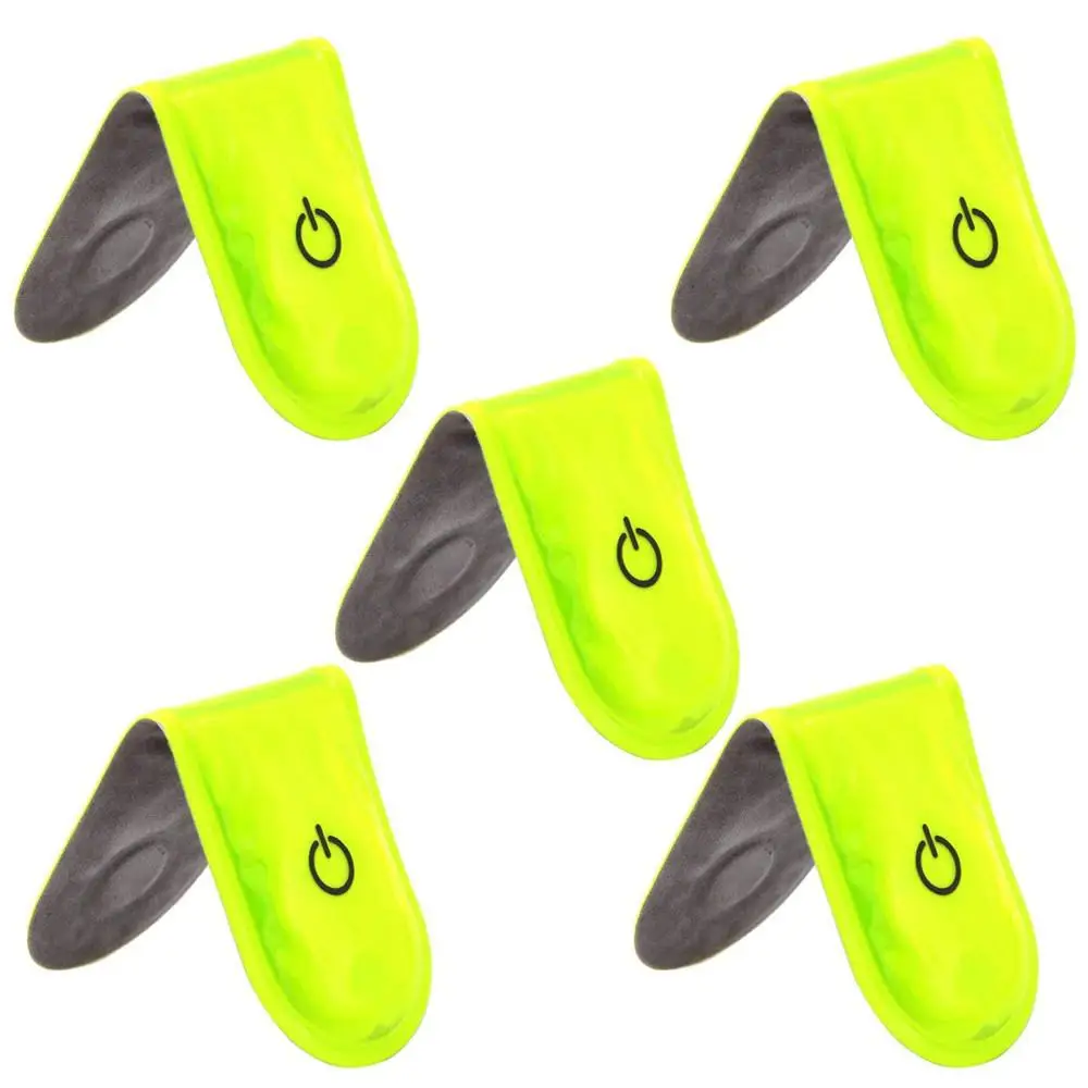 5PCS-Outdoor-Sports-LED-Safety-Light-Reflective-Magnetic-On-Clip-Bike ...