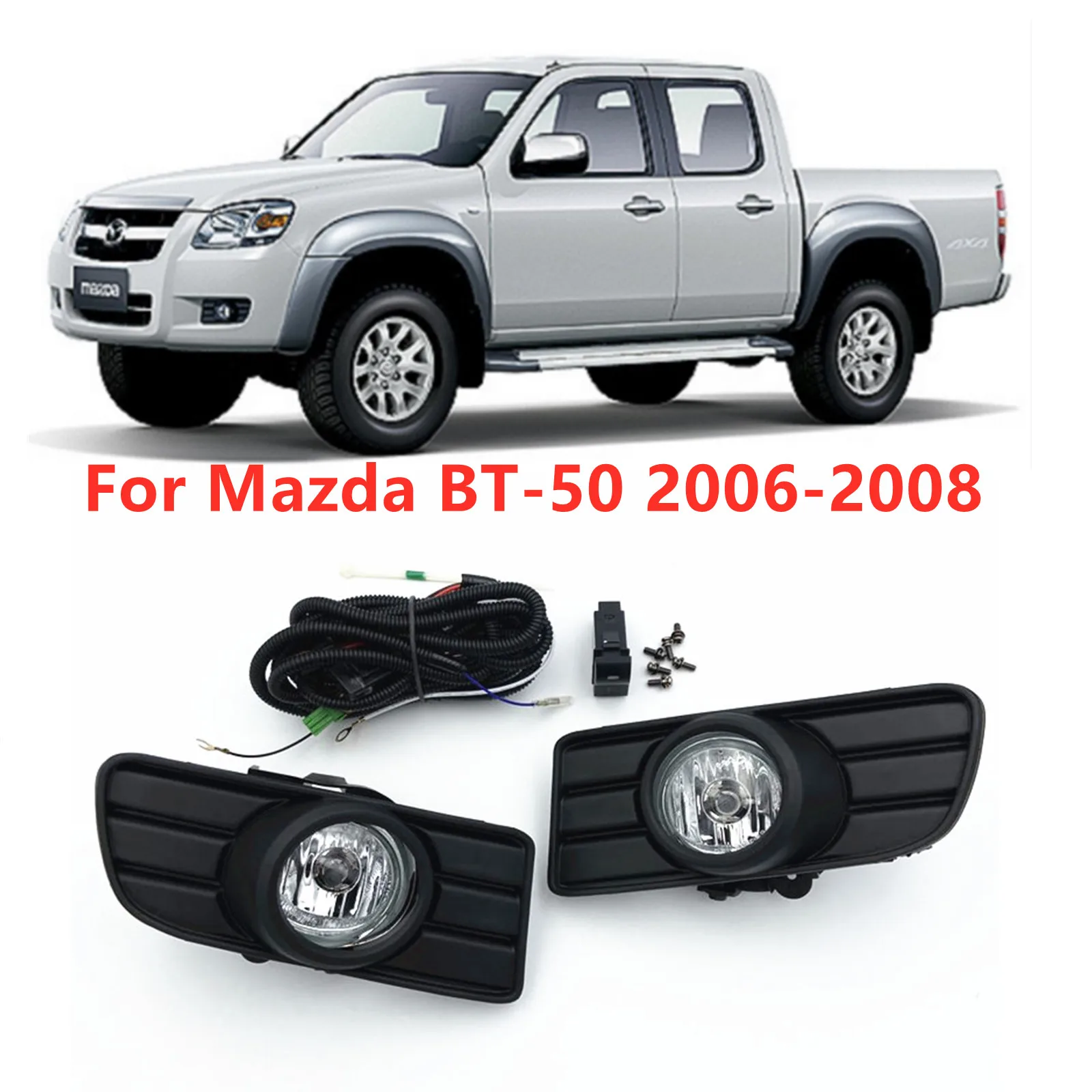 Fog-Lights-for-Mazda-BT-50-BT50-UN-Series-I-2006-2008-front-bumper-Spot ...