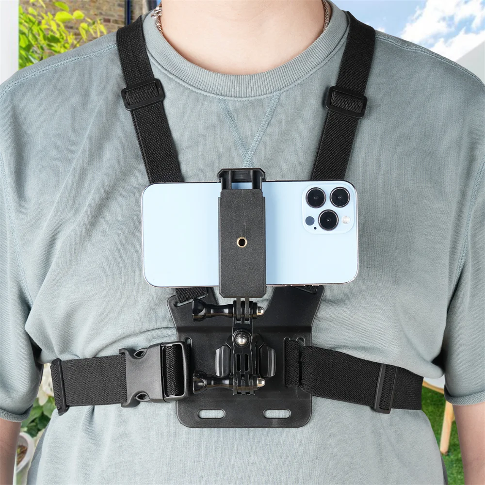 New-Phone-Mount-for-iPhone-13-14-15-Samsung-Chest-Strap-Belt-Body ...