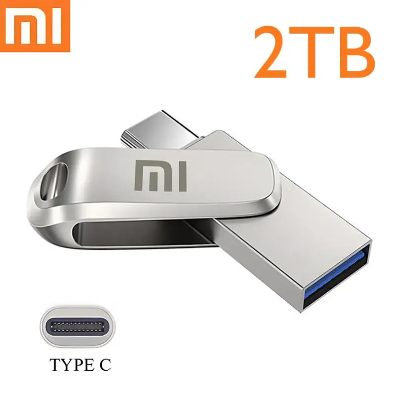 샤오미 오리지널 U 디스크 2TB 1024GB 256GB, USB 3.1 c형 인터페이스 휴대폰 컴퓨터 상호 전송 휴대용 USB ...