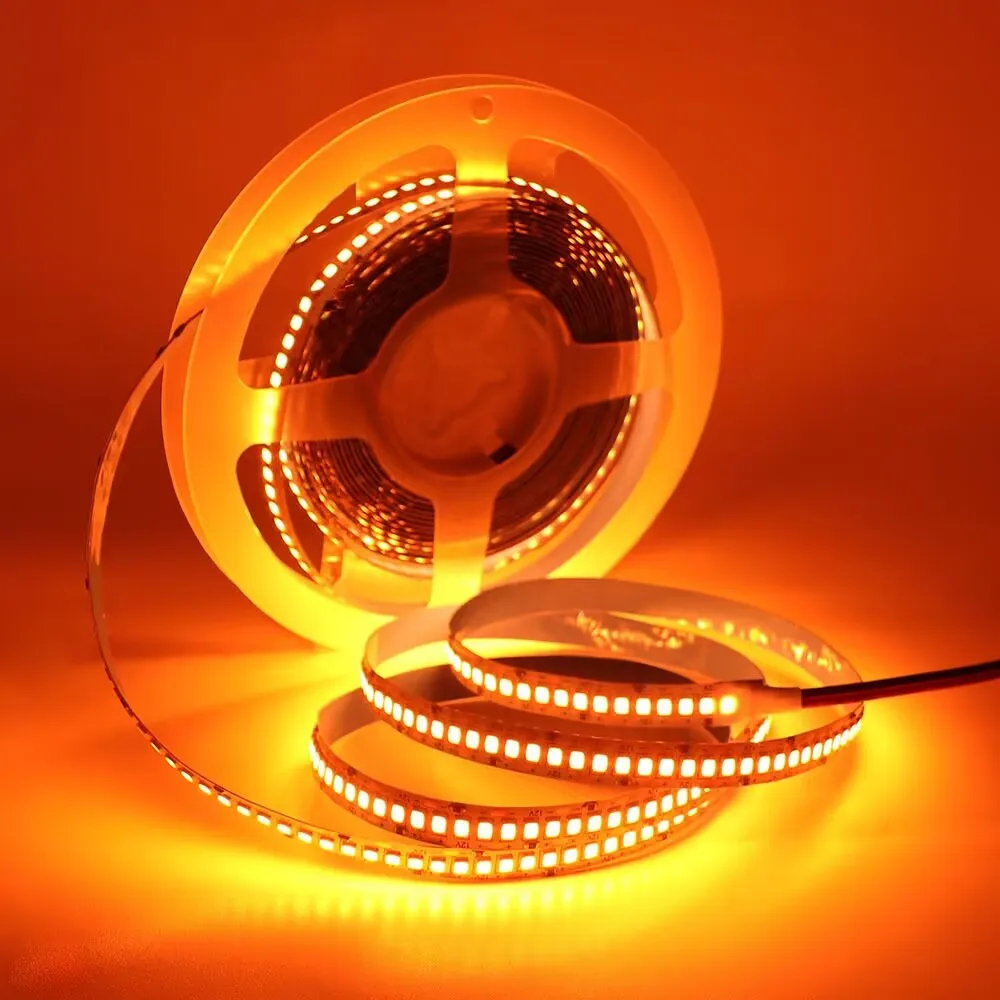 5m Orange Amber Flame LED Flexible Strip 1800k 1900k 240 leds/m 120 ...