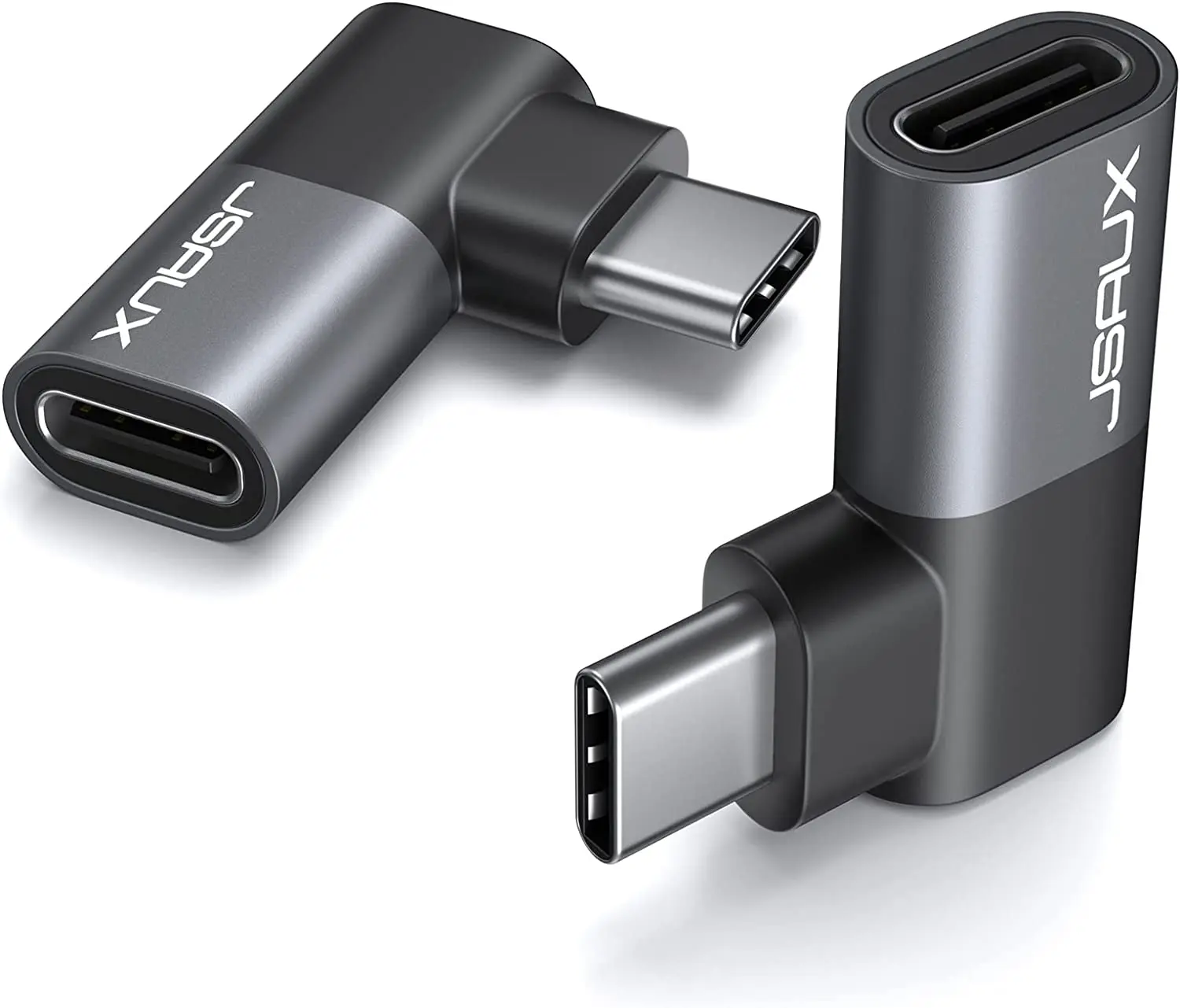 90-Degree-Right-Angle-USB-C-Male-to-USB-C-Female-Adapter-2-Pack-40Gbps ...