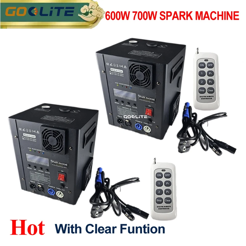 1-10pcs-600W-Cold-Sparkler-Machine-Flightcase-Ti-Powder-Clear-Firework ...