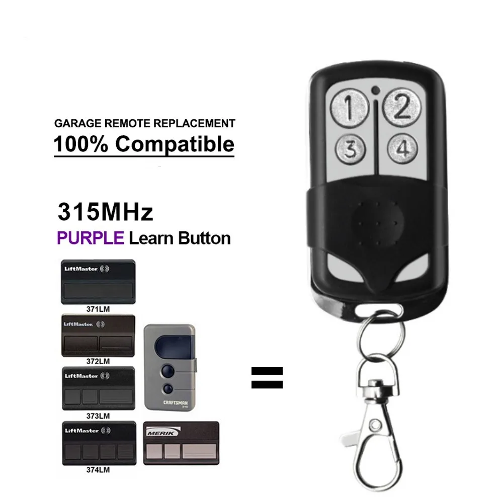 Sears Craftsman 370LM 371LM 372LM 373LM 374LM Garage Remote Control 139 ...
