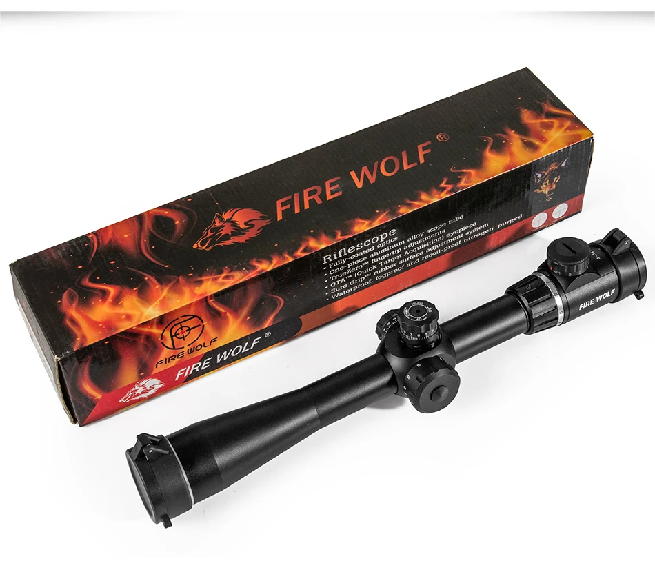 Fire Wolf 4-14X40 Red Green Cross Round Line Tactics Scope Hunting ...