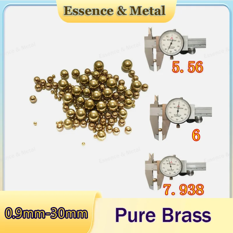 1-500PCS H62 Solid Brass Ball High Precision Solid Brass Bearing Ball 0 ...