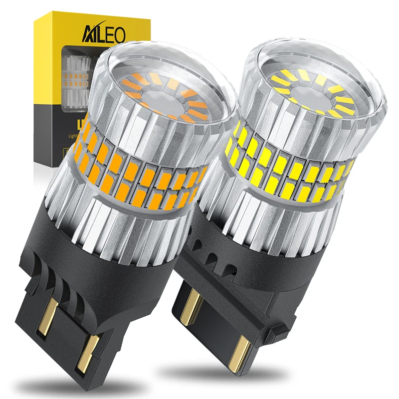 2Pcs 7440 W21W WY21W T20 7443 W21/5W T20 3157 P27/7W T25 Front Rear ...