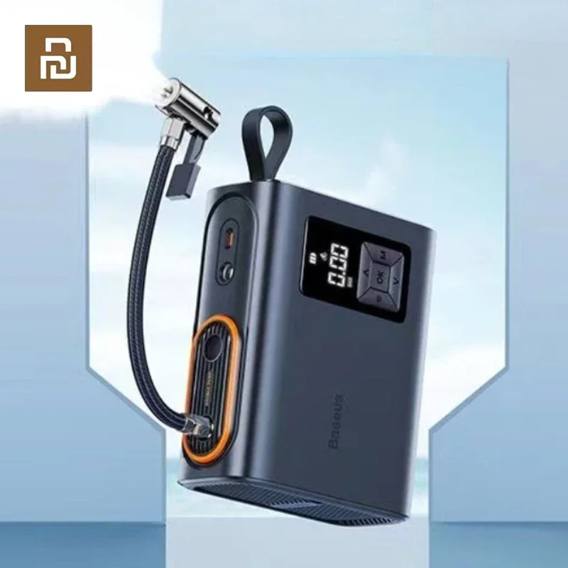 Youpin-Baseus-Tire-Inflator-Pump-Smart-Car-Air-Compressor-Wireless-Dual ...