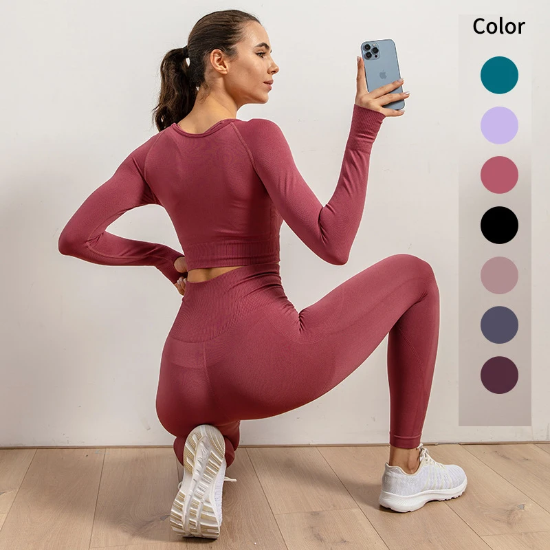 2/3/4PCS Woman Workout Set Sport Leggings Shorts Yoga Outfits Seamless ...