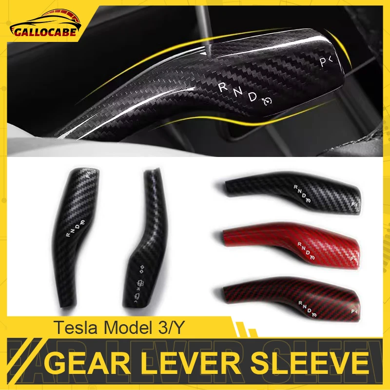 New-For-Tesla-Model3-Y-Retro-Carbon-Fiber-Pattern-Pocket-Handle ...