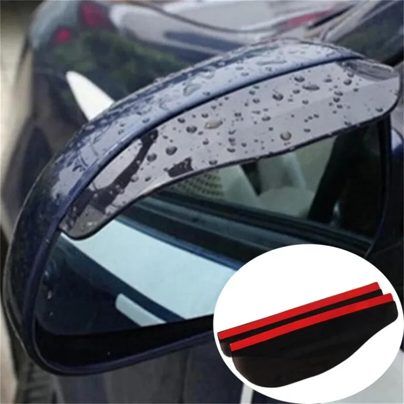 2pcs-Universal-Carbon-Fibre-Car-Rearview-Mirror-Rain-Shield-Board-Sun ...