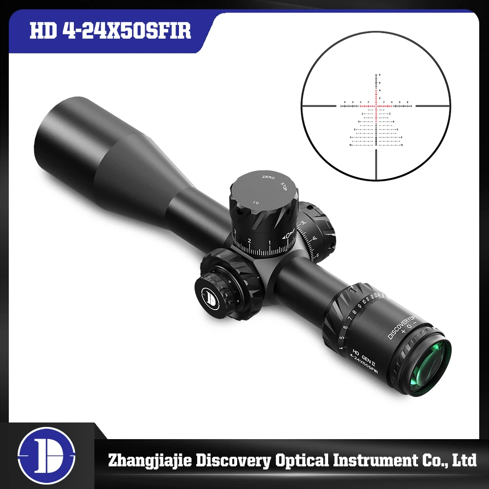 Descoberta-primeiro-riflescope-plano-focal-HD-GEN-II-4-24X50SFIR-FFP ...
