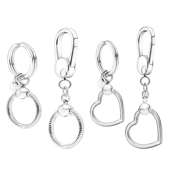 2023 New Silver Colour Jewelry Fashion Gold Key Ring Key Chain Fit ...