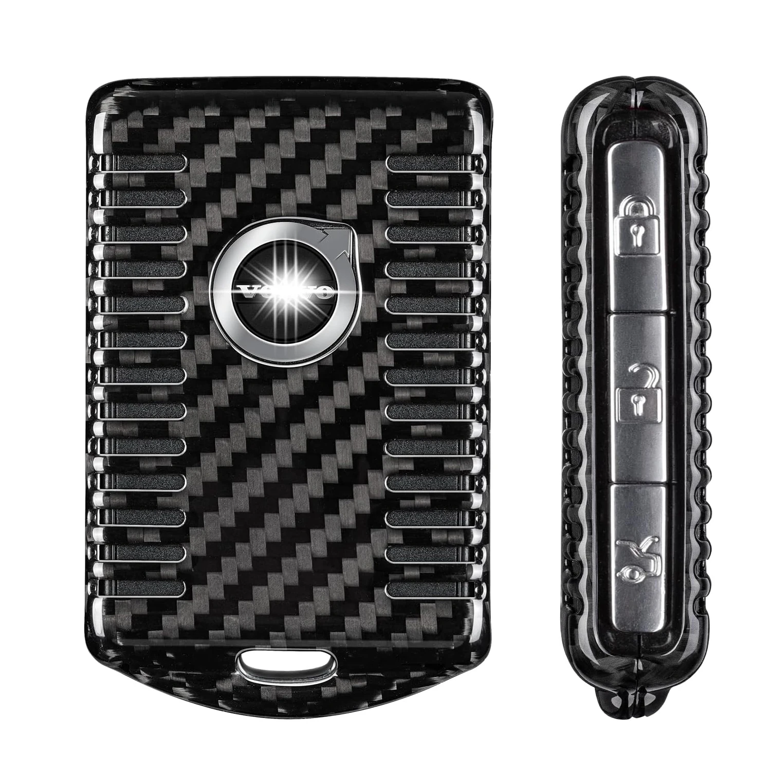 for-VOLVO-Key-Shell-Carbon-Fiber-Key-Fob-Cover-Case-Protector-for-Volvo ...