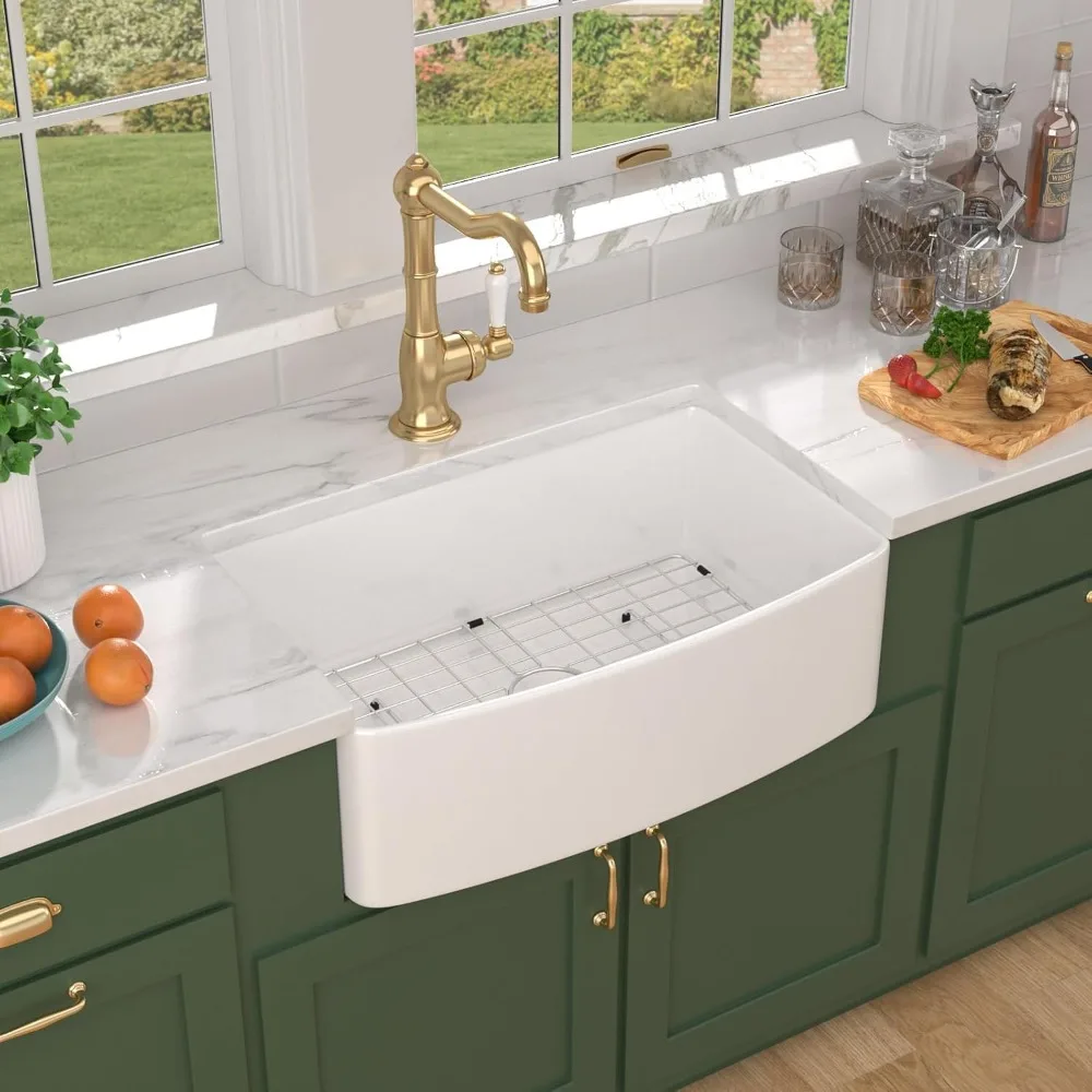 Farmhouse-Sink-Porcelain-Farm-House-Sink-Country-Style-Kitchen-Sinks ...