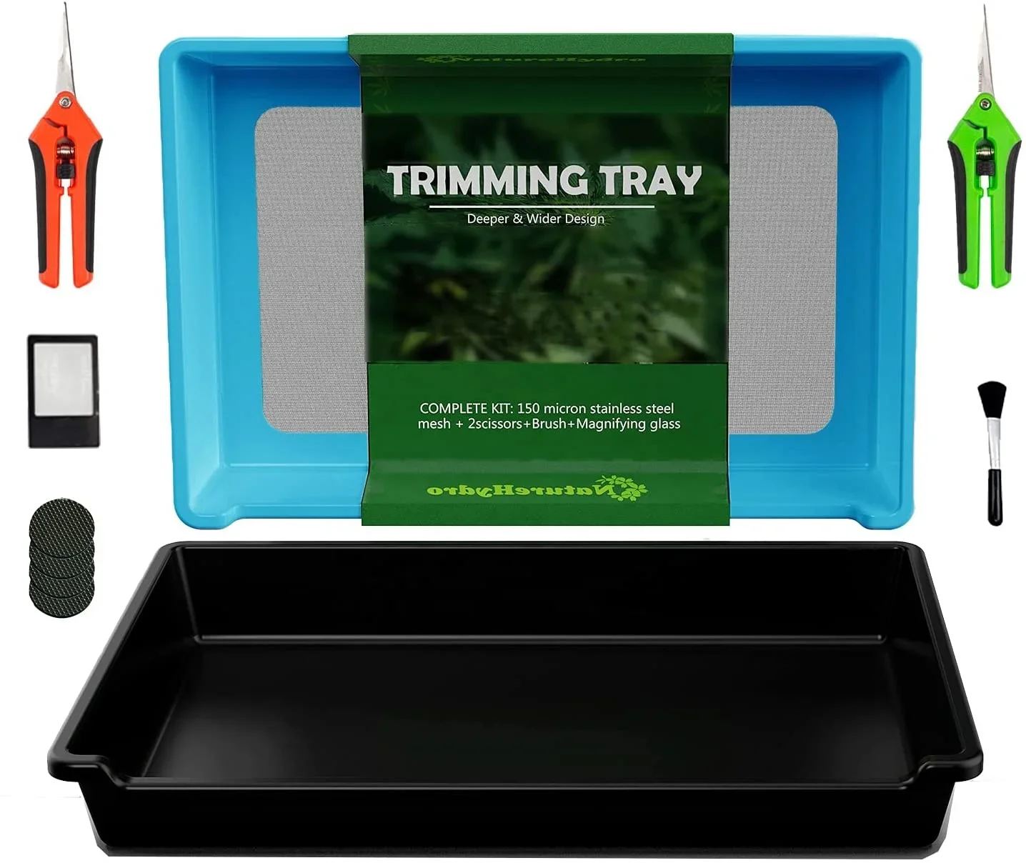 Trimming-Tray-with-Dry-Sift-Tools-Trim-Bin-for-Pollen-and-Herbs-with ...