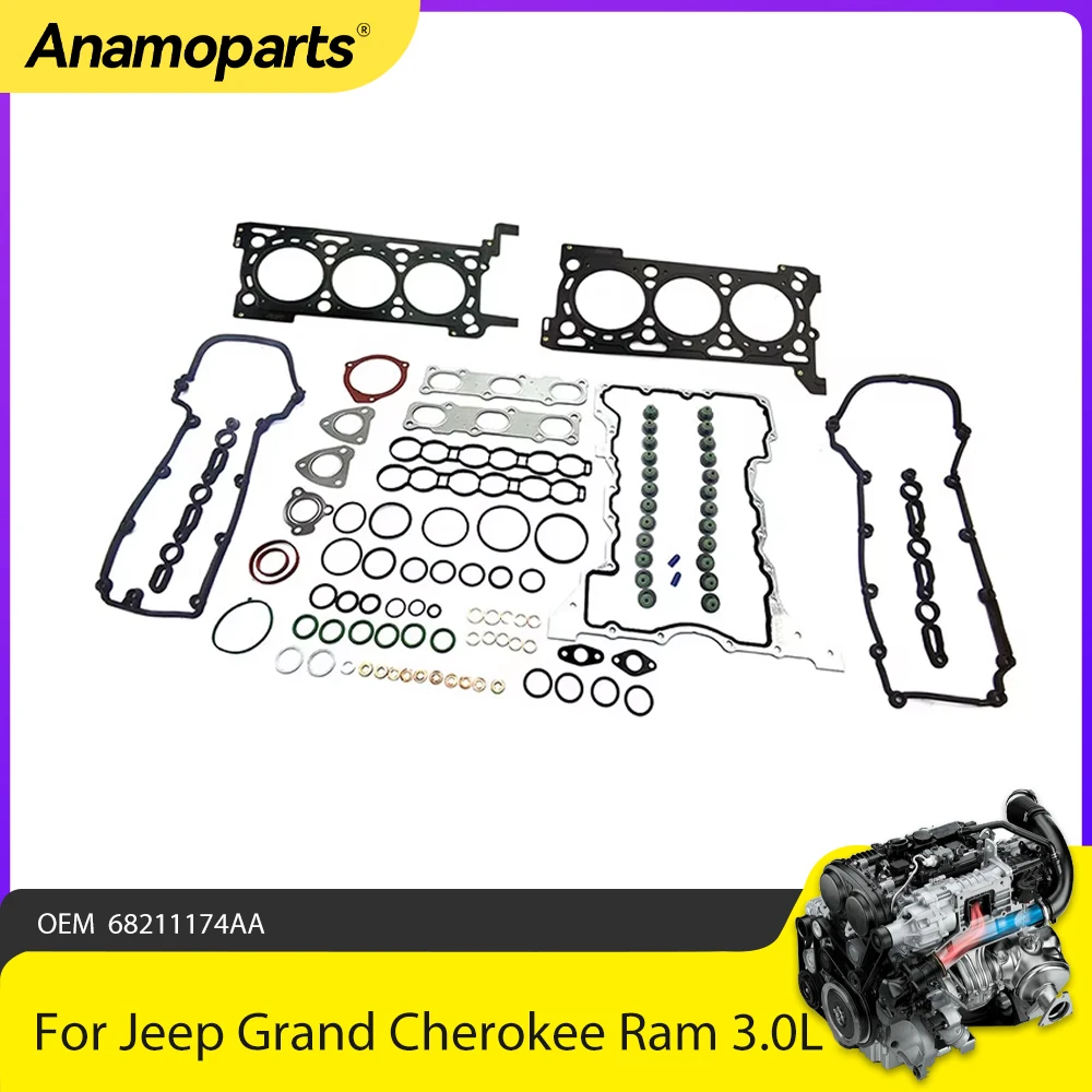 Engine Parts Full Head Gasket Set Fit 3.0 L For 2014-2019 Jeep Grand ...
