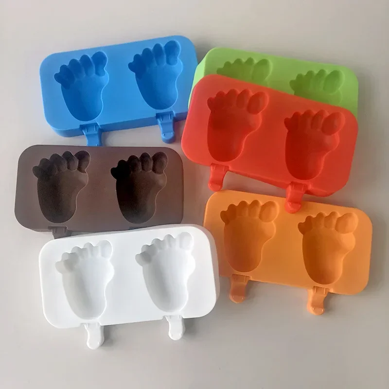 DIY Paw Shape Ice Cream Silicone Mold Handmade Cute Foot-shaped ...