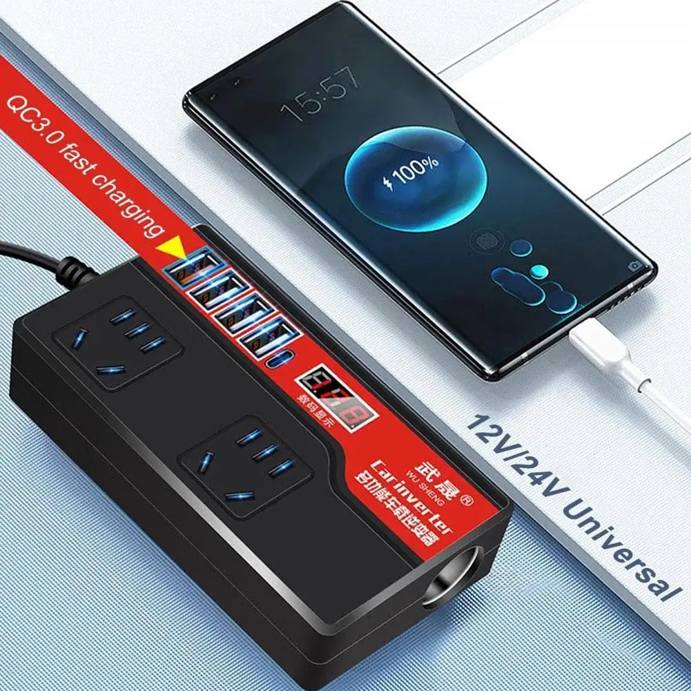 Car-Power-Inverter-Auto-Power-Converter-DC-12V-24V-To-AC-220V-2000W ...