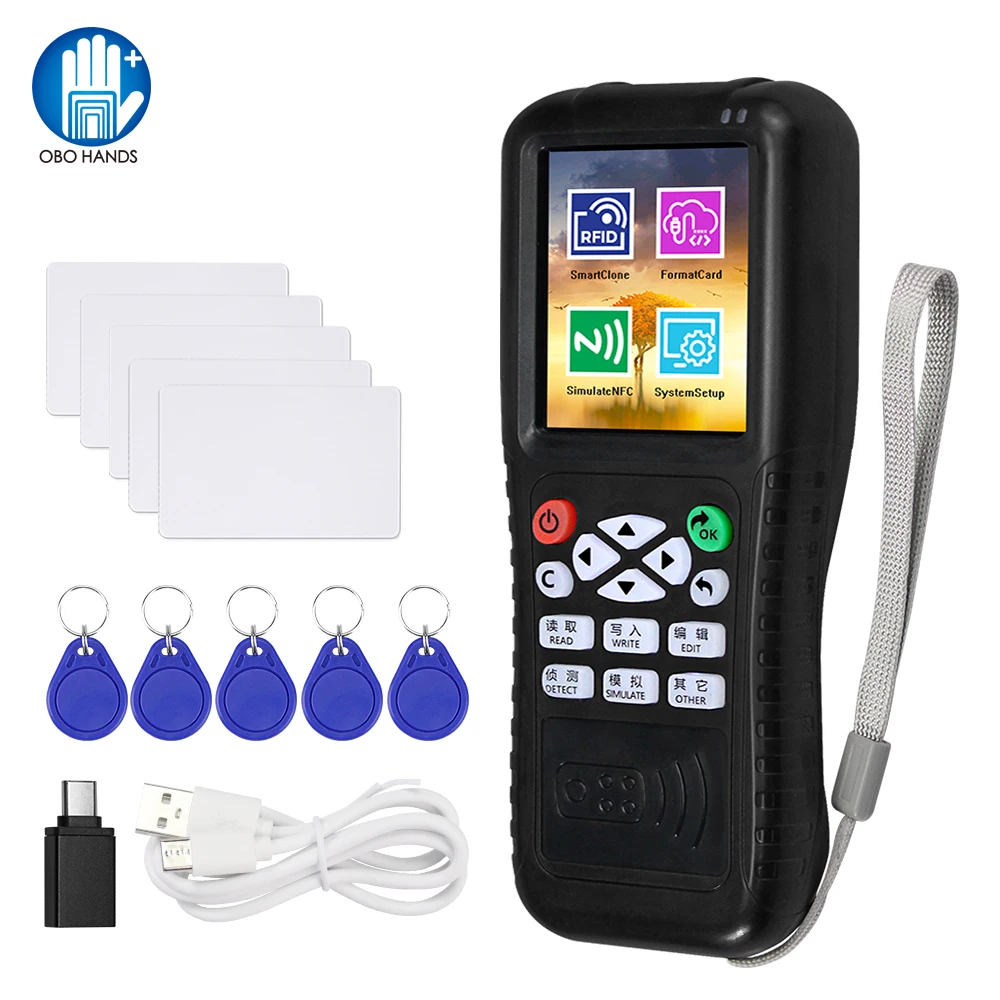 11-English-Frequency-Super-RFID-Copier-Duplicator-125KHz-NFC-Reader ...