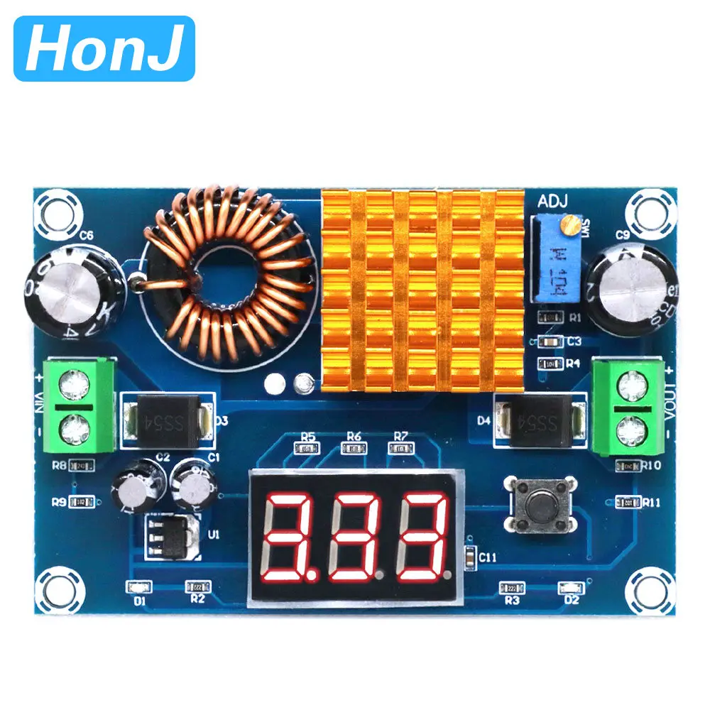 Módulo de impulso de 3V 35V a cc 5V 45V, voltímetro Digital, módulo de aumento de DC DC, tablero ...