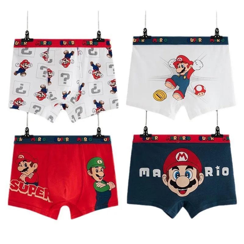 Mario Brothers Underwear Super Mario Brothers Boxer Briefs - 5 Pack ...