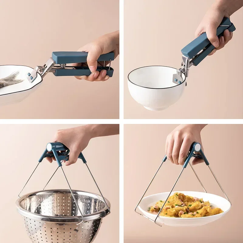 Microwave & Air Fryer Tongs – Non-Stick Heat-Resistant Bowl Lifters ...
