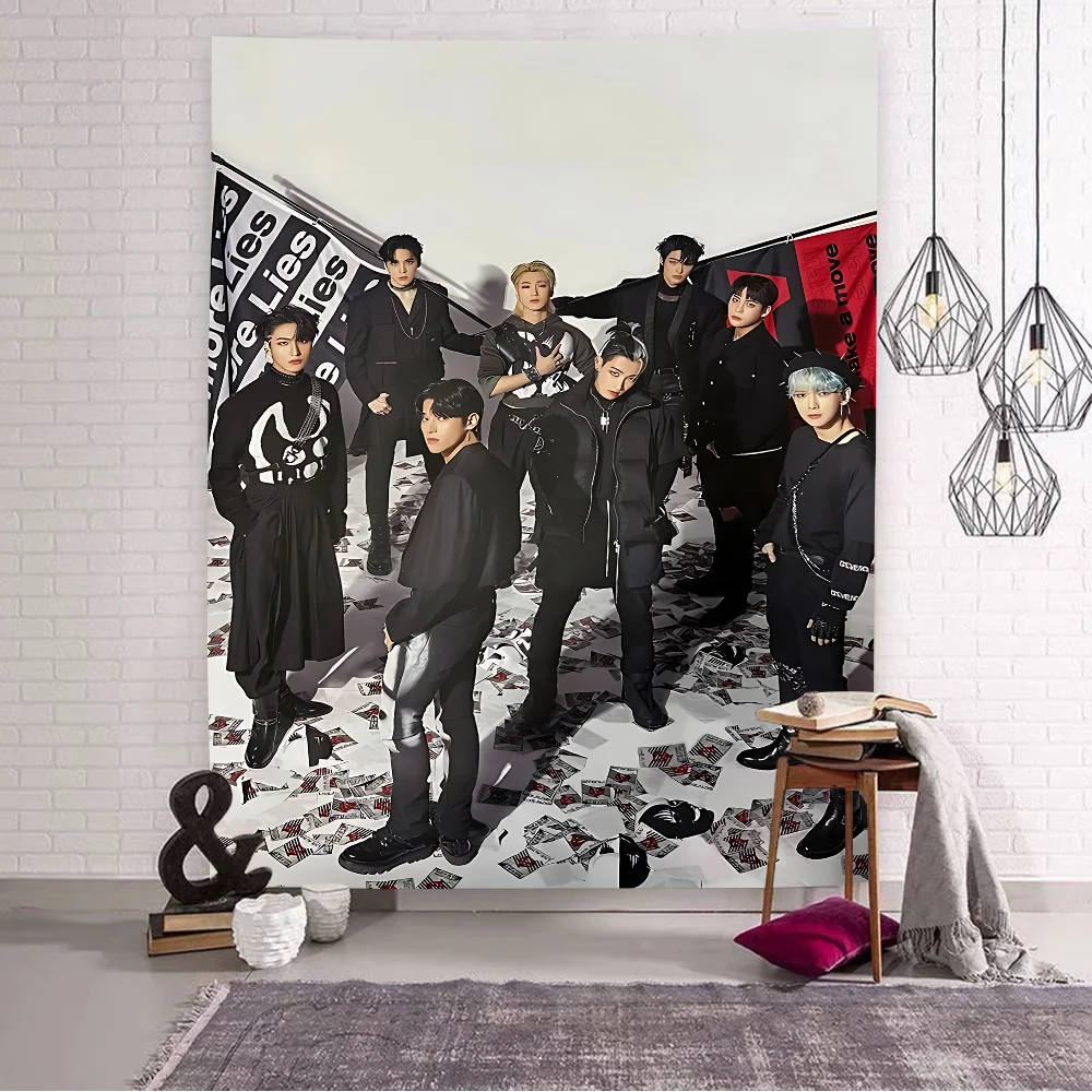 A-ATEEZ KPOP Theme Birthday Party Custom Decoration Background Cloth ...