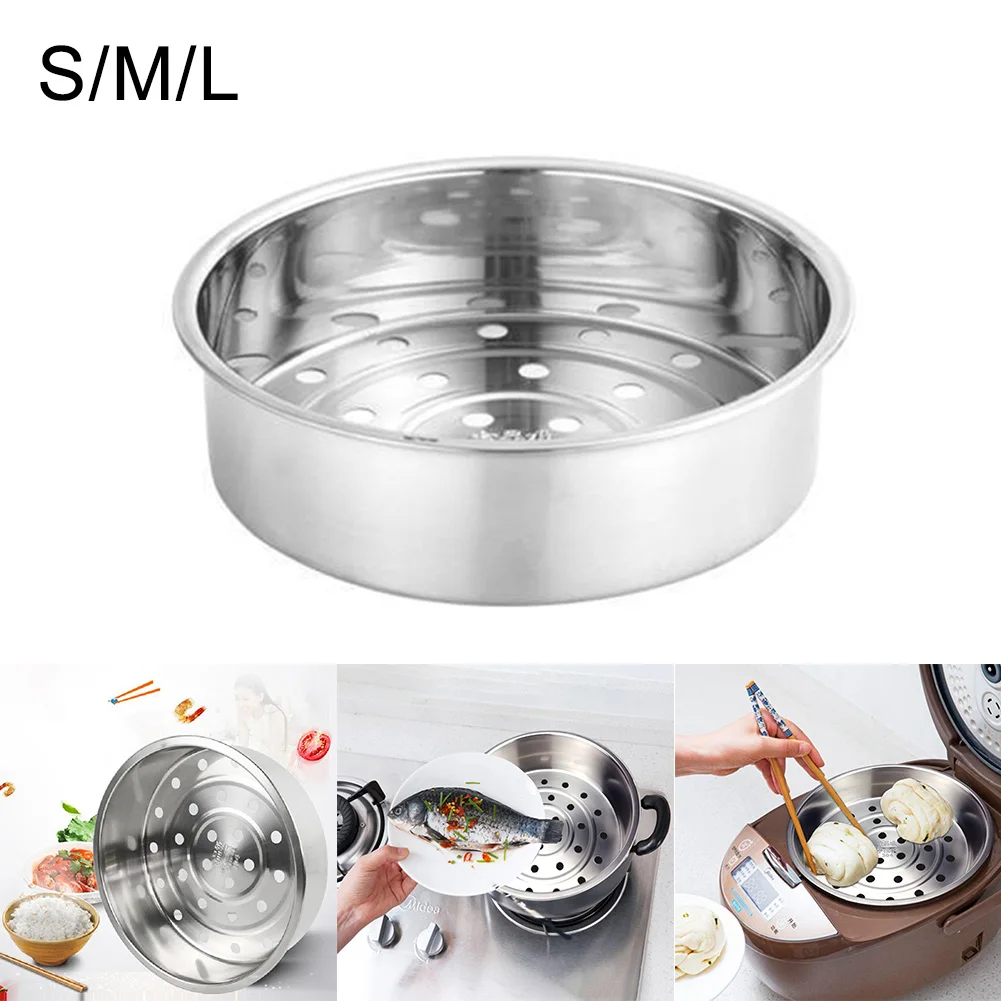 1PC-304-Stainless-Steel-Rice-Cooker-Steamer-Basket-Thickened-And ...