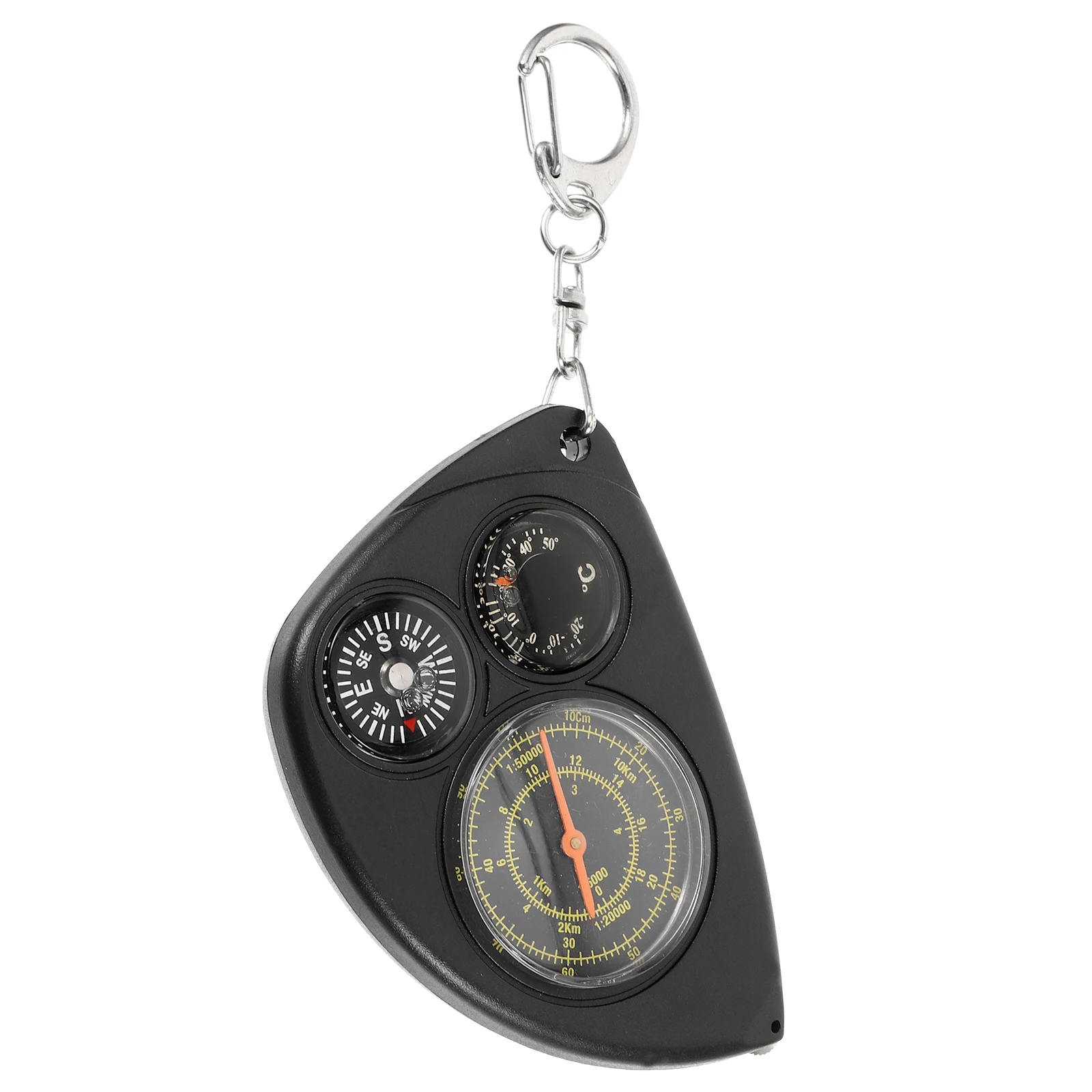 Compass Keychain Hiking Outdoor Portable Travel Mileage Meter Durable ...