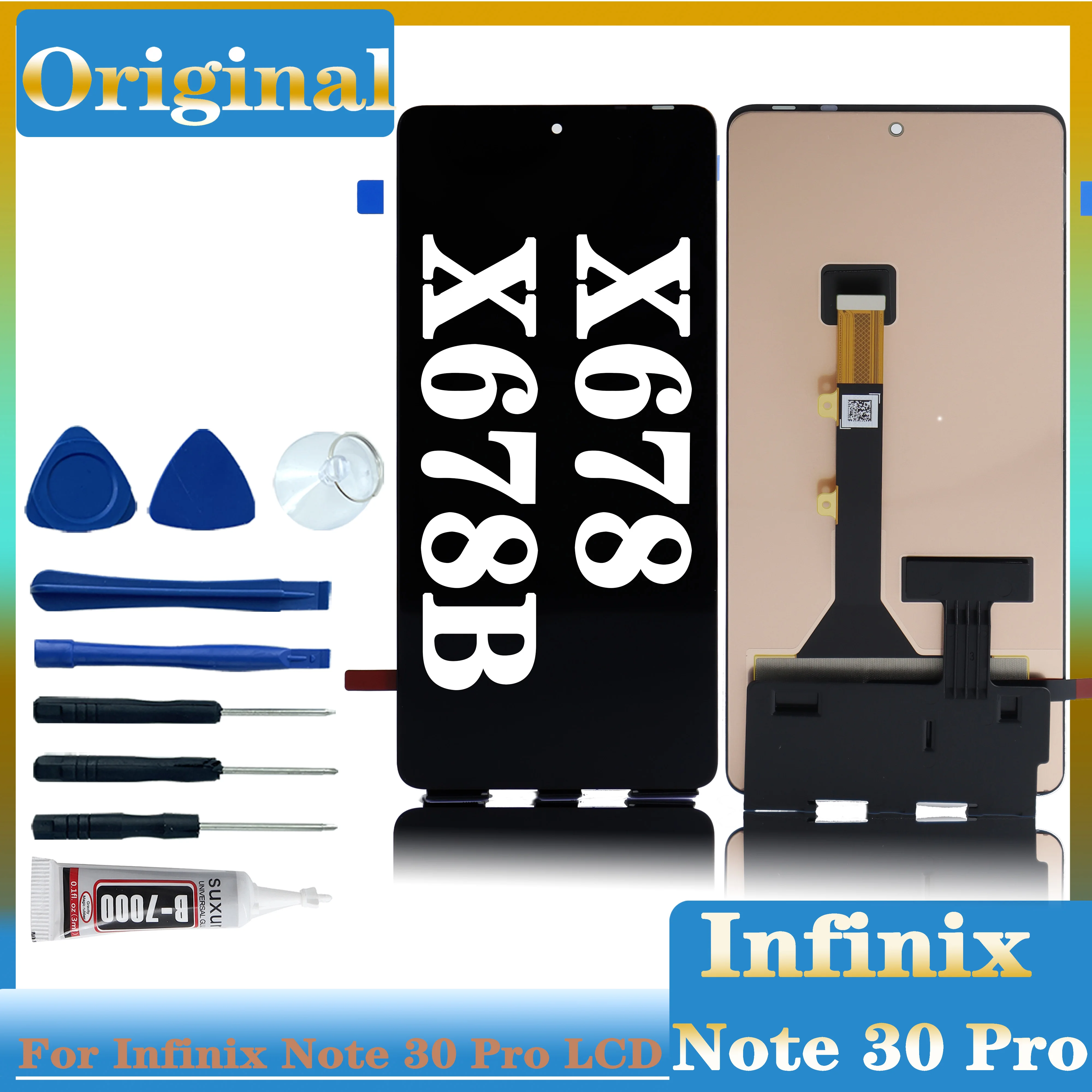 Pantalla LCD OLED de 6,67 pulgadas para Infinix Note 30 LCD X678 X678b ...