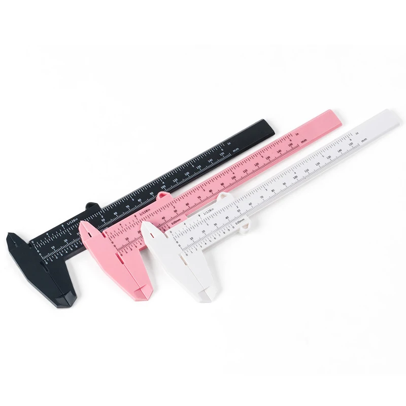 1pc Plastic Makeup Eyebrow 150 Mm Calipers Gauge Micrometer Measuring ...