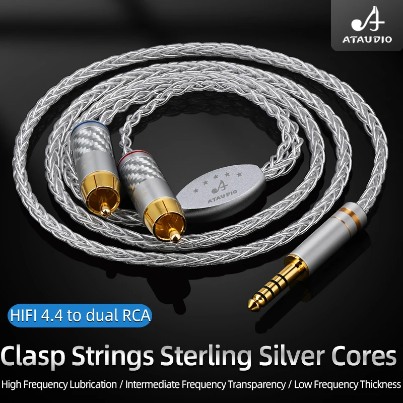 hifi-audio-cable-4-4mm-JACK-balanced-interface-4-4-to-2-rca-signal ...
