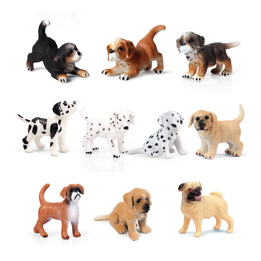 10PCS-Realistic-Dog-Animal-Model-Figurines-Playset-Boxer-Golden ...