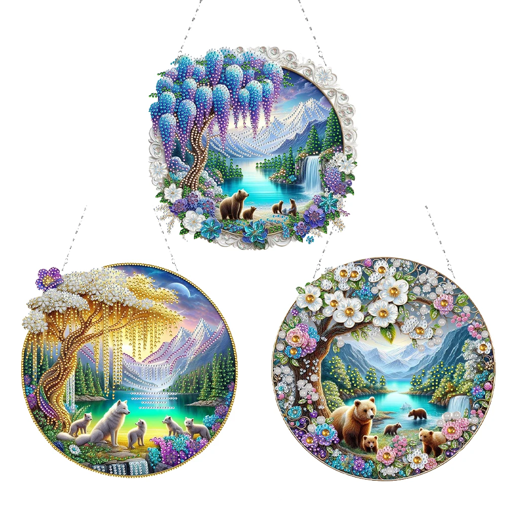 Landscape-Double-Sided-Effect-Diamond-Drawing-Hanging-Ornament-Diamond ...