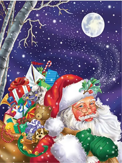 Festive Christmas paint by numbers kits