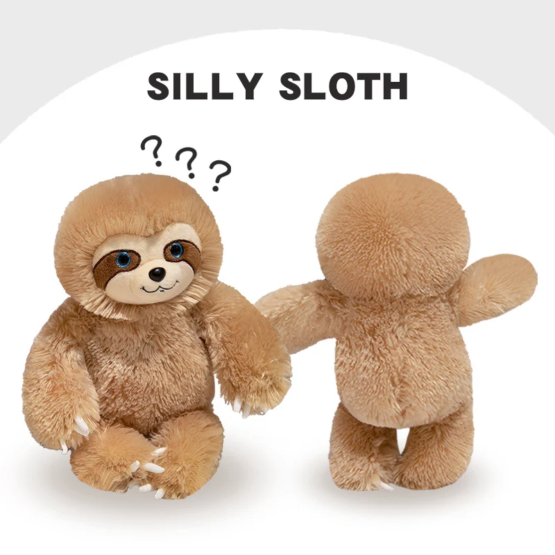 Cute Sloth Plush Toy Soft Stuffed Simulation Animals Sloths Doll High ...