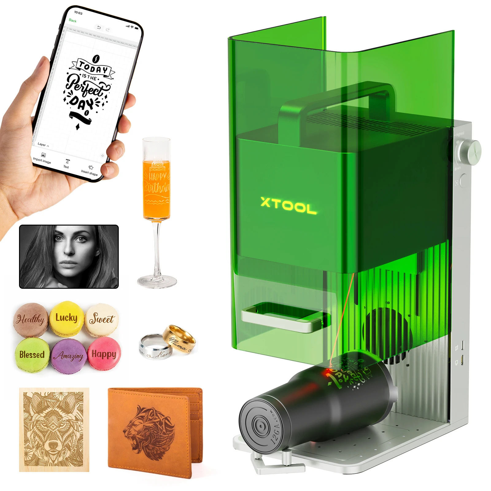 XTool F1 Laser Engraver With IR Diode Laser Engraving, 05/04/2023