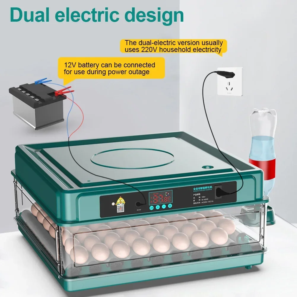 6-12-Eggs-Incubator-Fully-Automatic-Turning-Hatching-Brooder-Farm-Bird ...