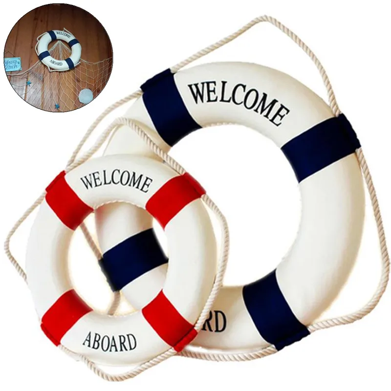 Life Buoy Crafts Living Room Decoration Nautical Style Welcome ...