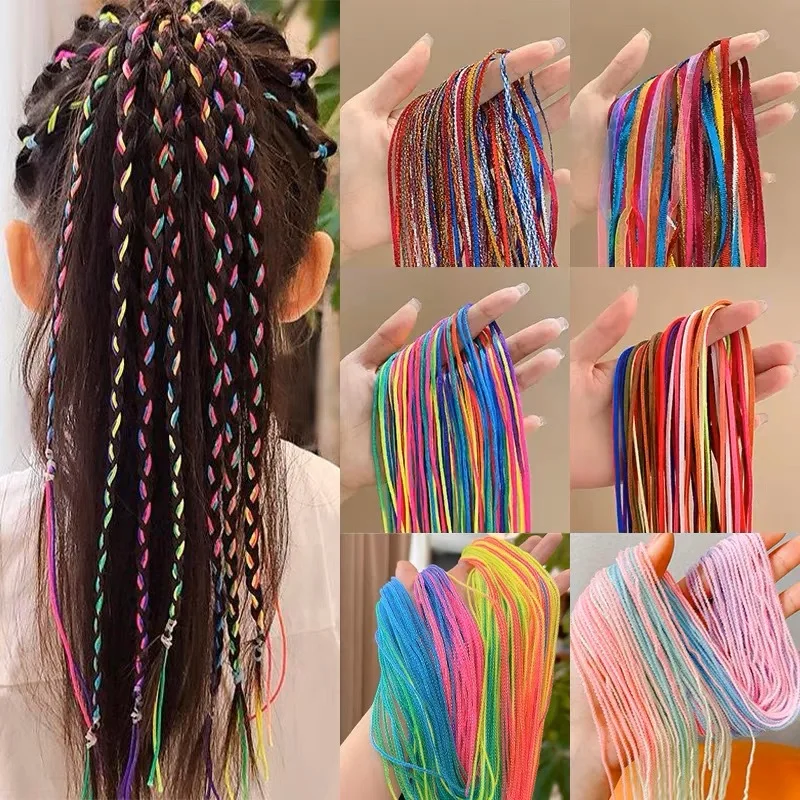 32-16Pcs-Children-Hair-Braids-Rope-90cm-Mix-Colorful-Hair-Braids-Hair ...