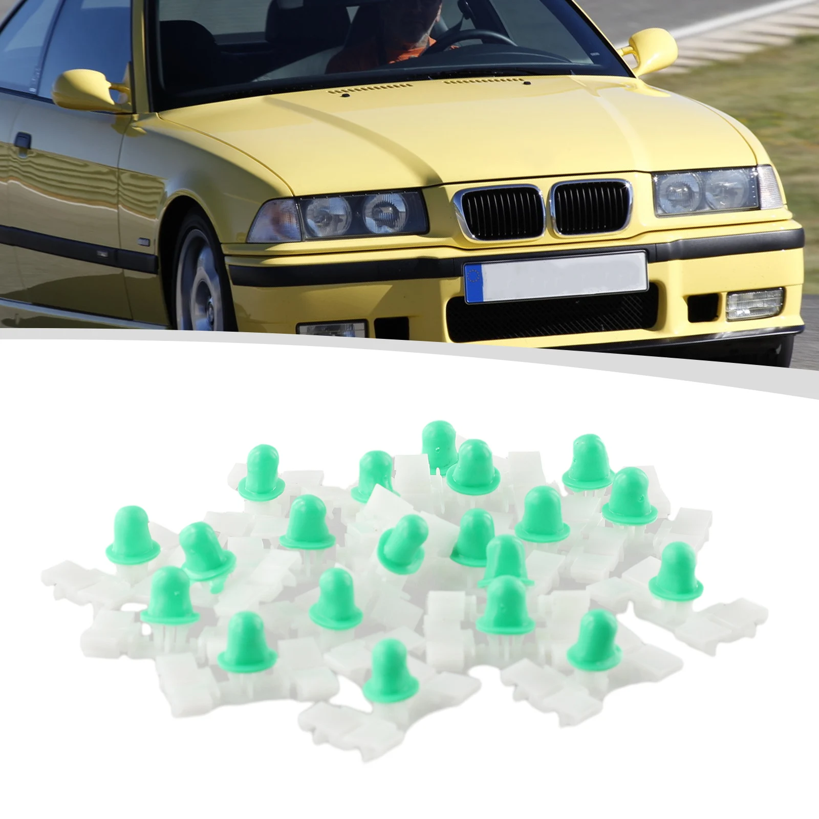 20x-Door-Mudguard-Moulding-Trim-Clip-51131960054-For-BMW-E36-E46-325 ...