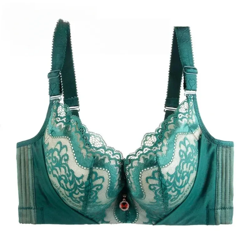 Plus Size Women Bras 50E Double Steel Ring Support Palm-Shaped Padded ...
