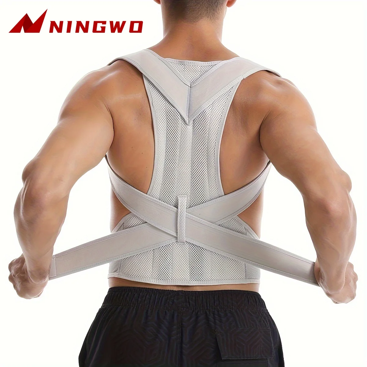 Adjustable-Unisex-Posture-Corrector-Brace-Stop-Slouching-Back-Alignment ...
