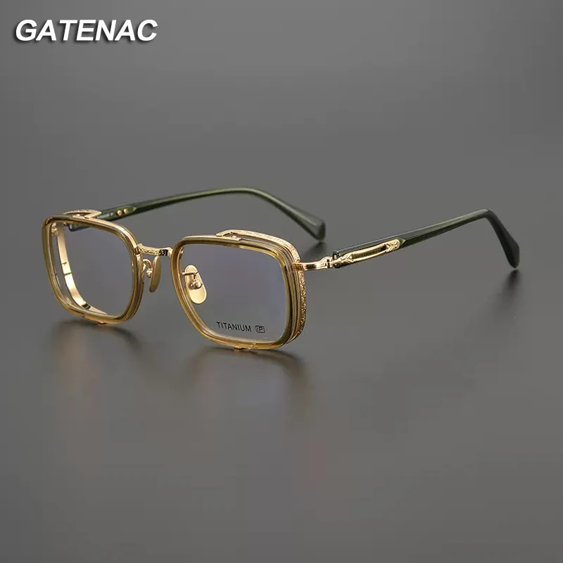 Marco-de-gafas-de-titanio-de-acetato-Vintage-para-hombres-y-mujeres ...