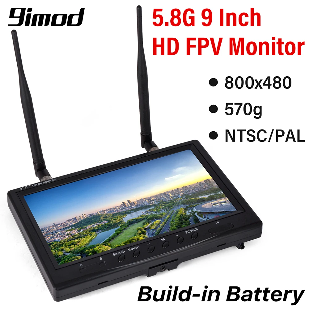 9imod-Monitor-FPV-de-5-8G-pantalla-LCD-HD-de-9-pulgadas-800x480-16-9 ...