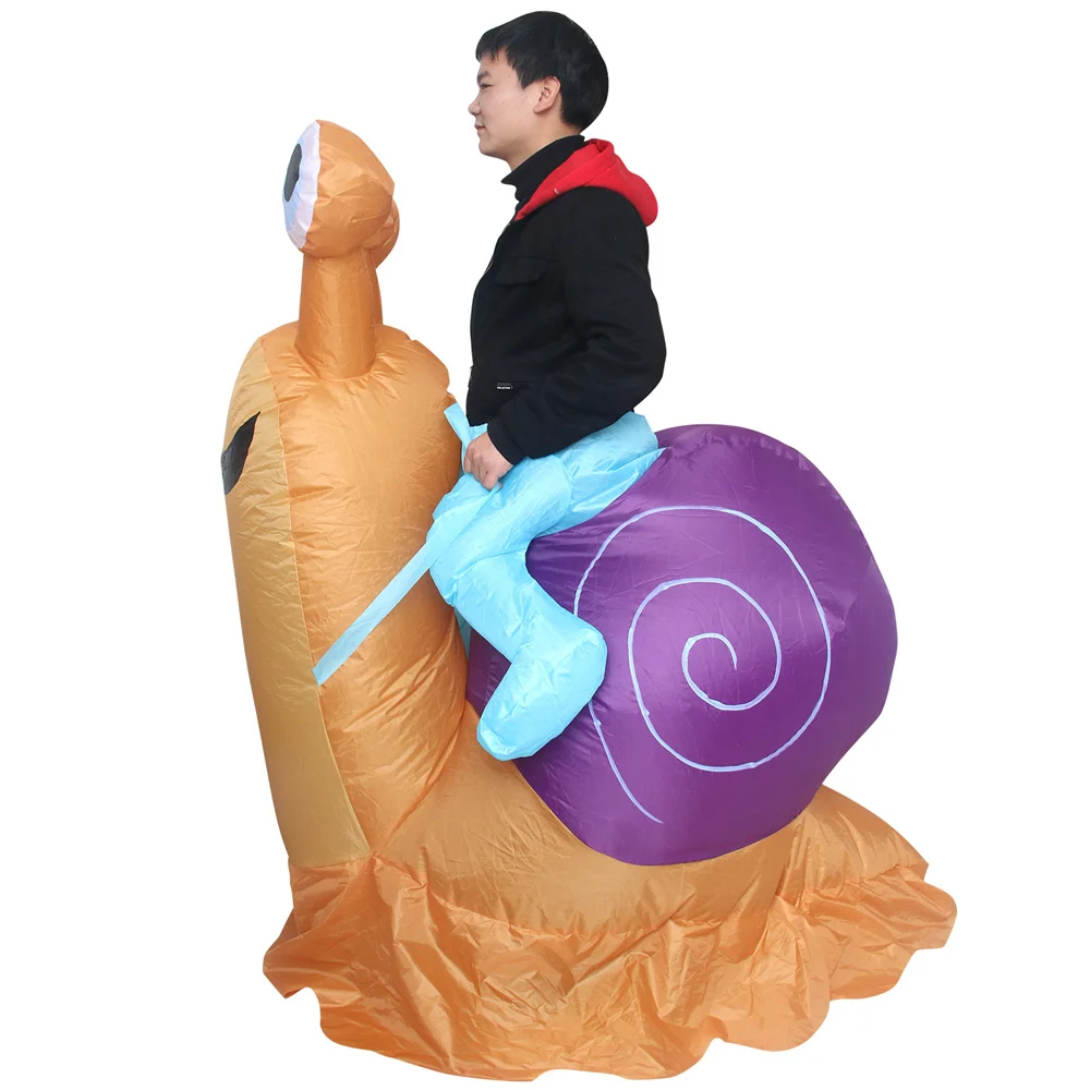 Funny-Inflatable-Costume-Cycling-Snail-Blow-Up-Suit-Adult-Fancy-Dress ...
