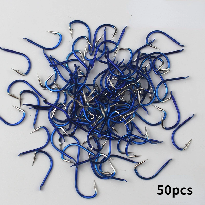 Blue ghost tooth Izu fish hook with barb crooked mouth fishing hook ...