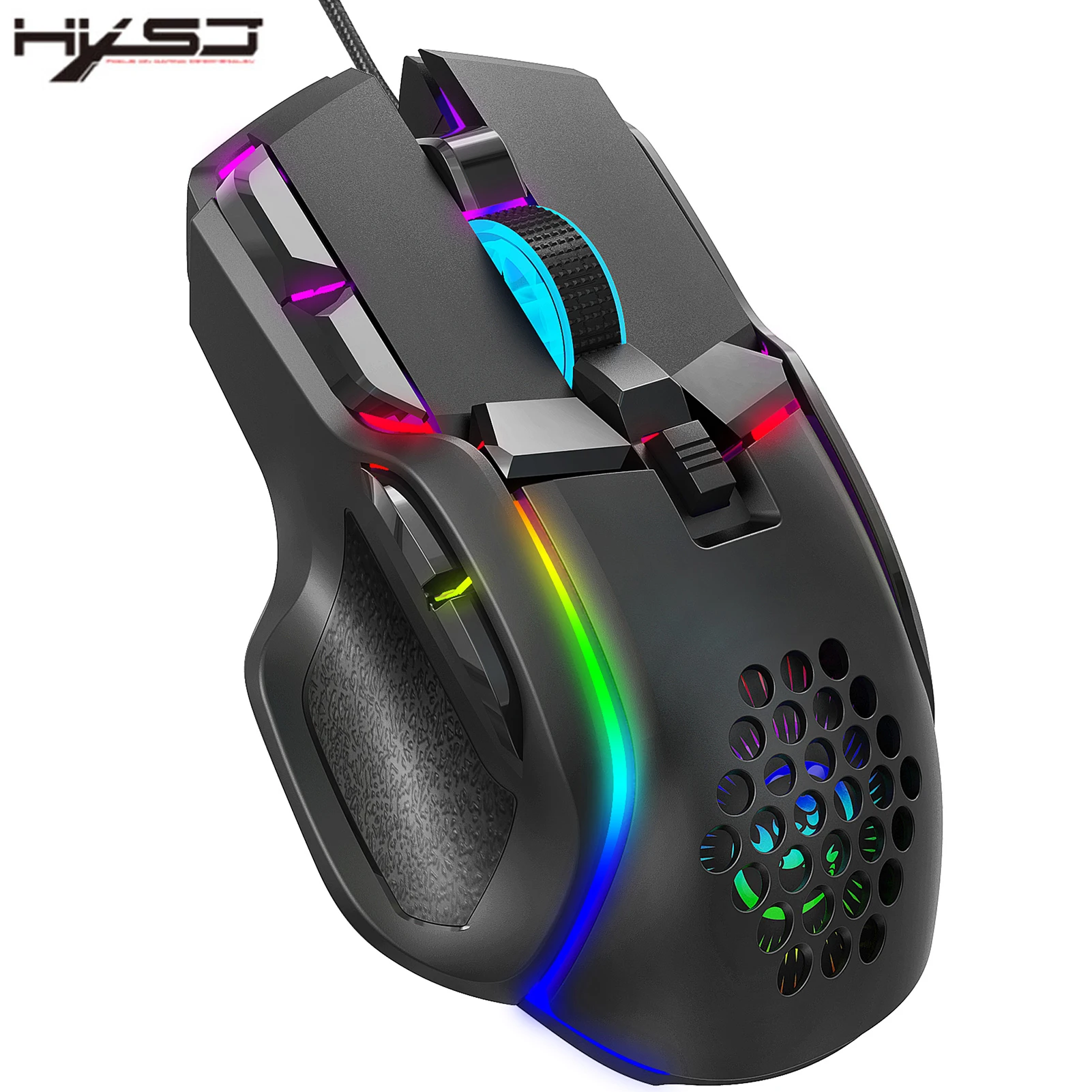 HXSJ-S700-10-Keys-Wired-Gaming-Mouse-Macro-Programming-Ergonomic-Mice ...