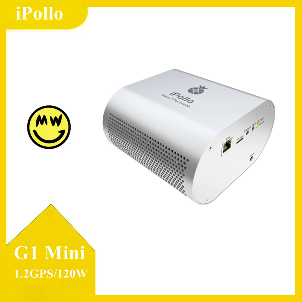 Mini máquina de criptografia Home Miner Grin, Ipollo G1, 120W, poder de parede, baixo ruído, 1.2gp/S